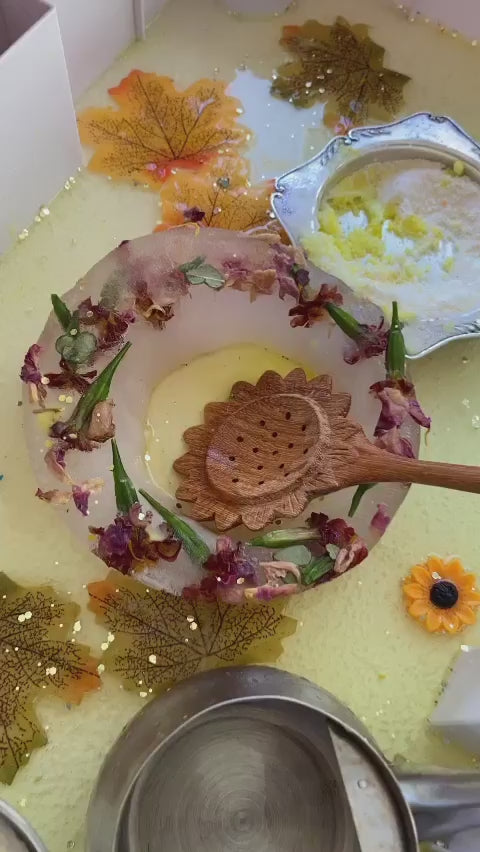 Wild Mountain Child - SUNFLOWER SLOTTED SPOON – Feather and Leaf Co Wild Mountain Child - SUNFLOWER SLOTTED SPOON – Feather and Leaf Co
